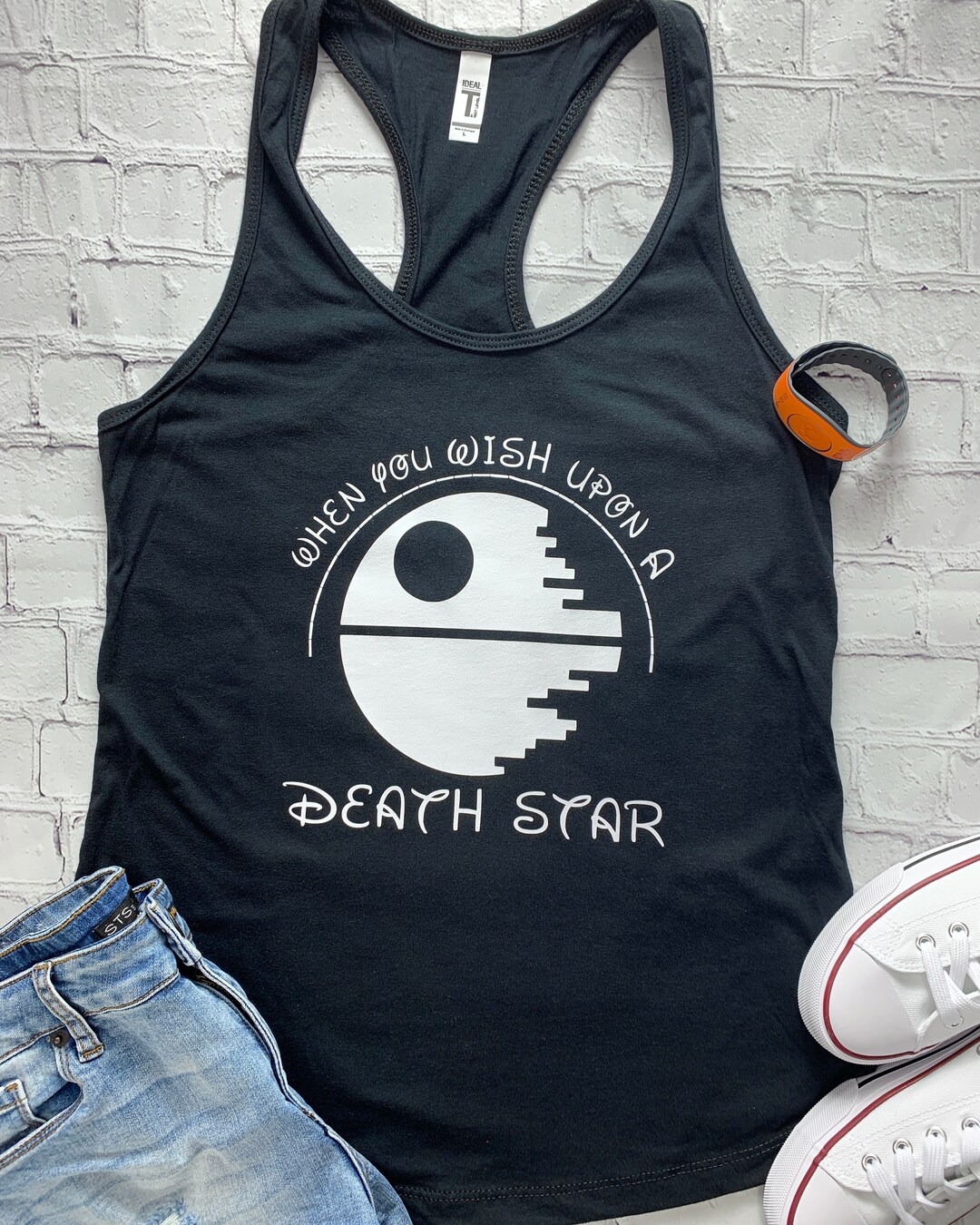 When You Wish Upon A Death Star Tank Top, Girls Death Star Tank Top ...