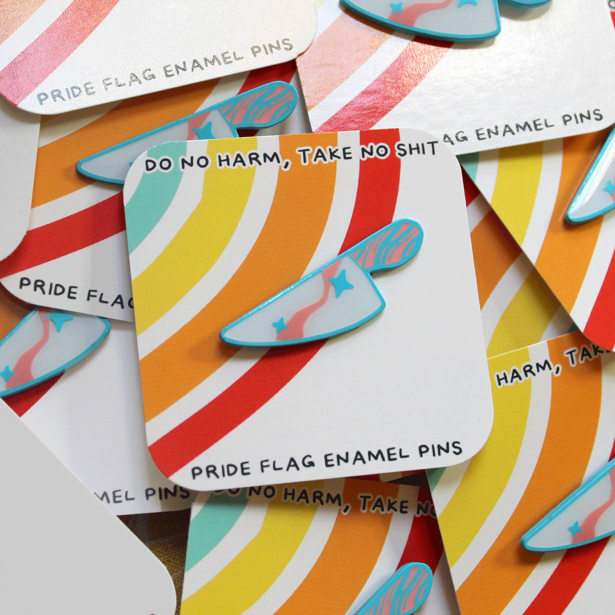 TRANS Pride Flag Knife Enamel Pin - Etsy