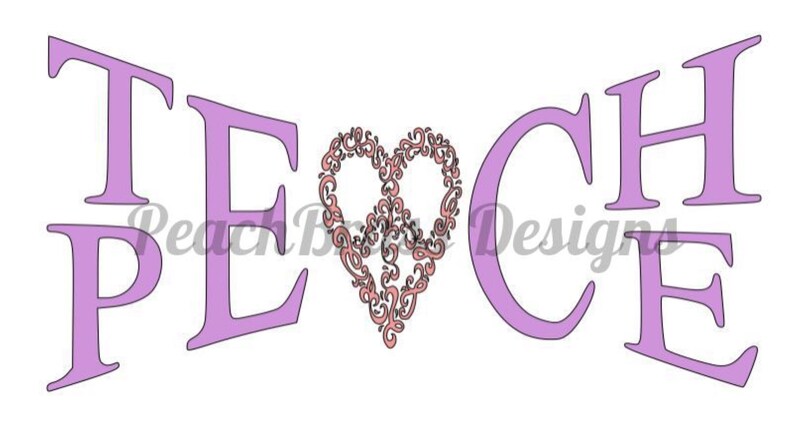 Teach Peace Teach Peace Sign SVG, JPG, PNG, Peace, Teach, Download ...