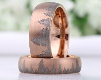 Forest Wedding Ring - Etsy