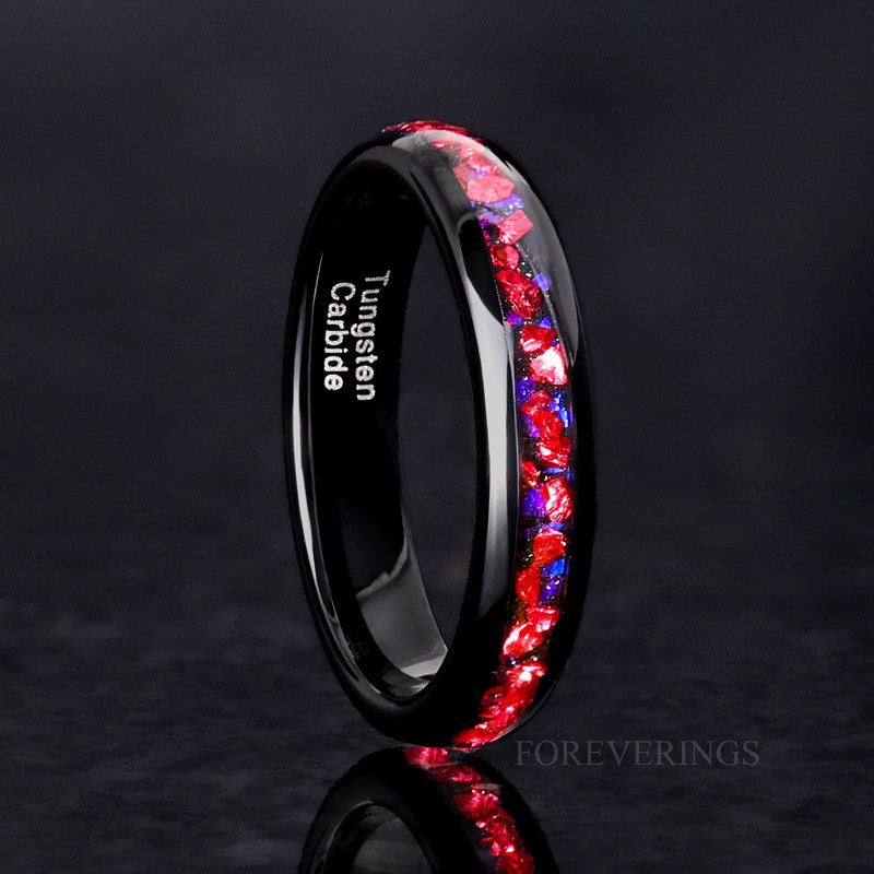 4mm Red and Blue Band - Etsy