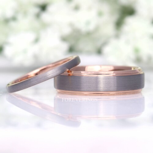 New Infinity His and Hers Set Titanium Wedding Rings: - Etsy