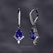 Orion Nebula Earrings Black, Dangle Drop, Black Rhodium Outer Space ...