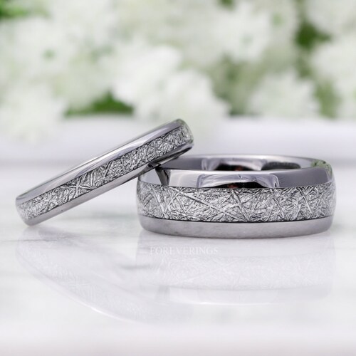 New Infinity His and Hers Set Titanium Wedding Rings | Etsy