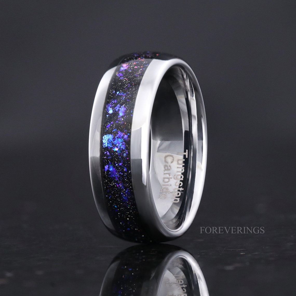 Orion Nebula Ring Set His and Hers Wedding Band Sapphire - Etsy