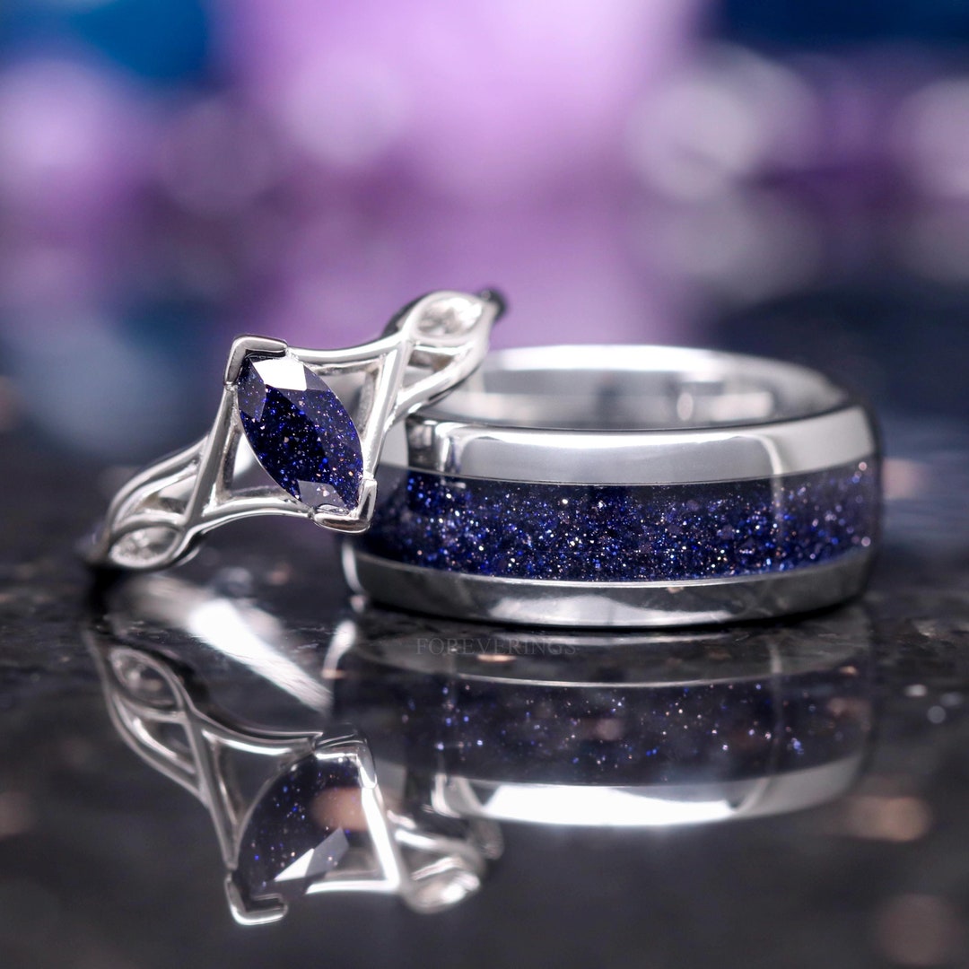 ACOTAR Inspired Couples Ring Set | Unique His and Hers Rings, Great ...