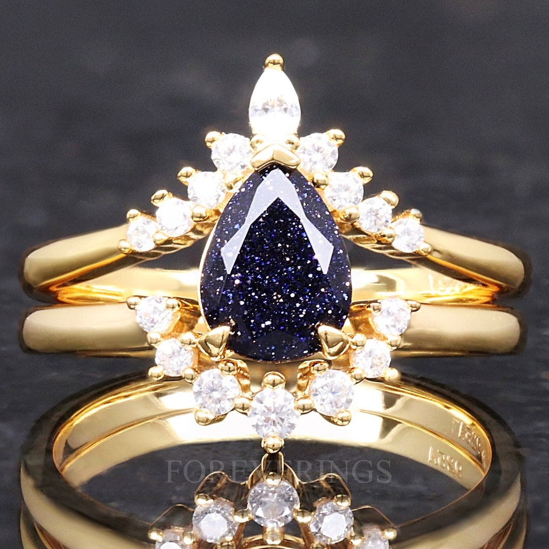 Great Rift Nebula Gold Sandstone Ring, 925 Sterling Silver Ring, ACOTAR ...