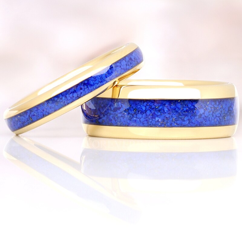 Blue Wedding Ring - Etsy