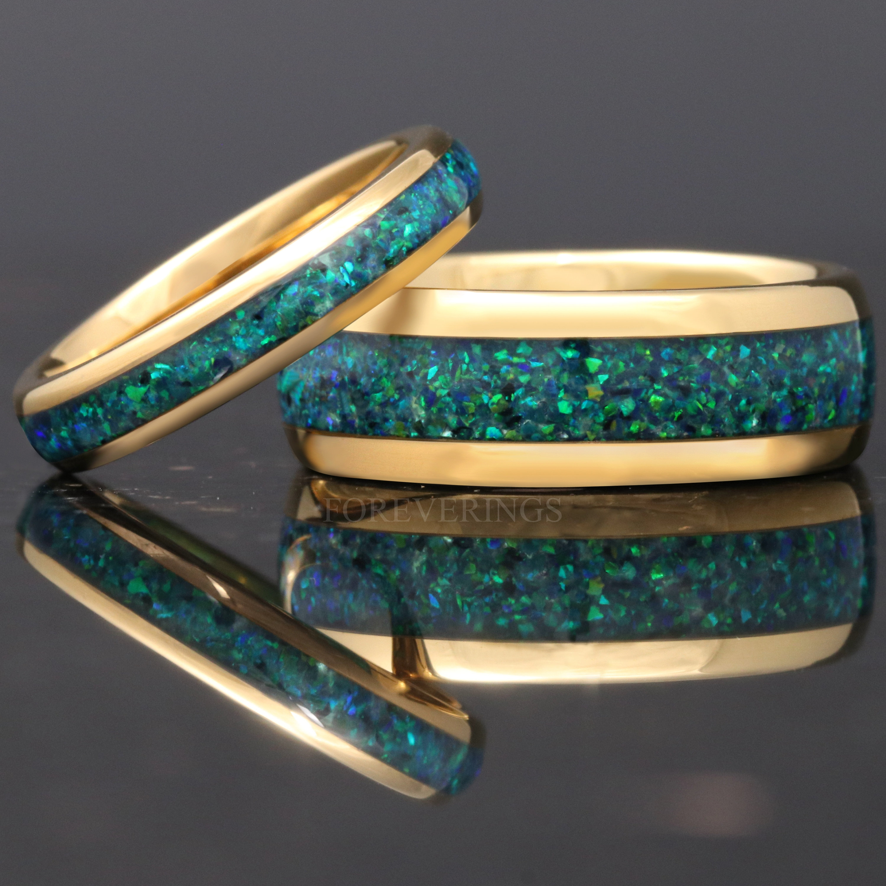 Emerald Coast Ring Set His and Hers Tungsten Wedding Band - Etsy