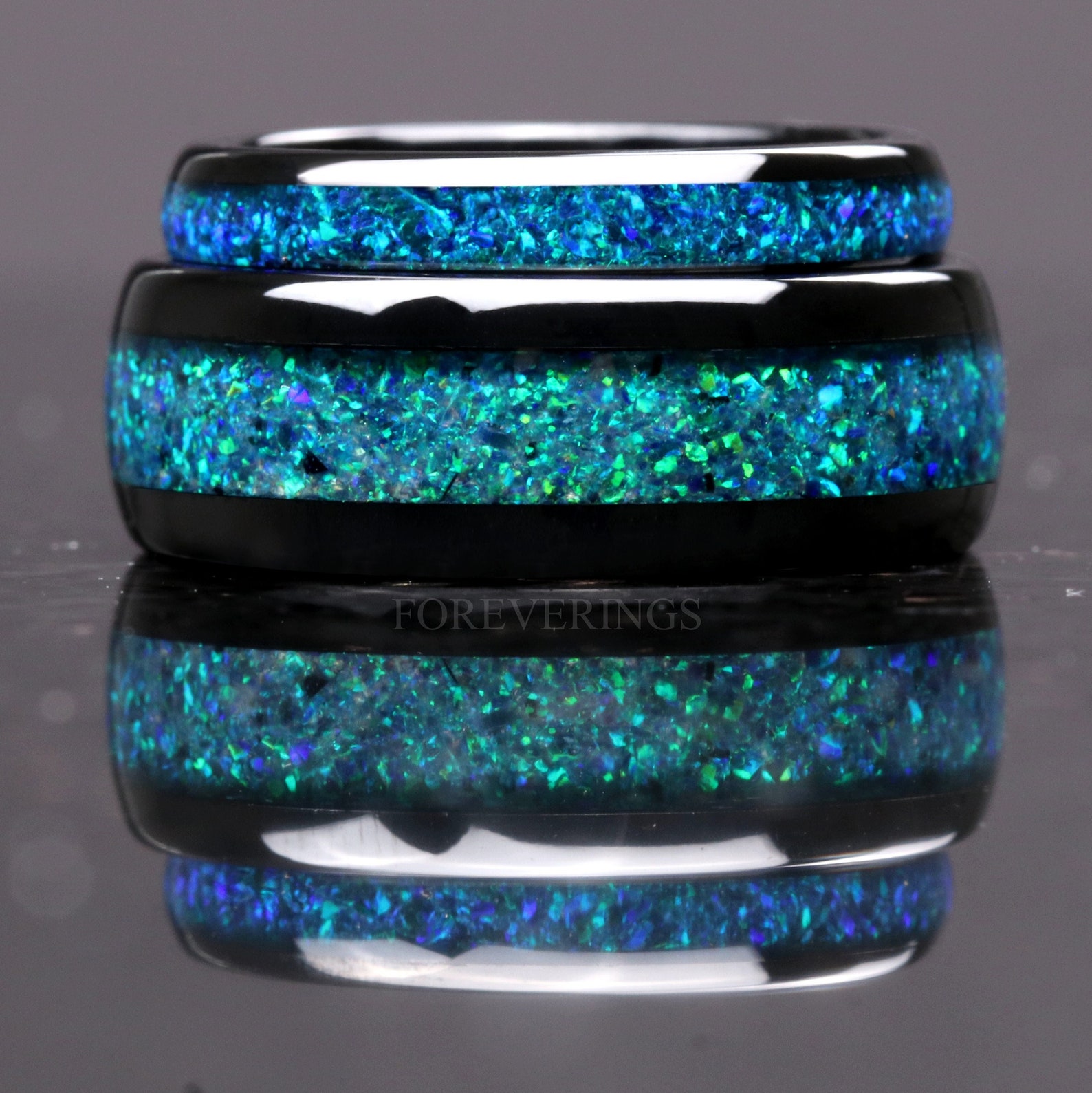Emerald Coast Ring Set His and Hers Tungsten Wedding Band - Etsy