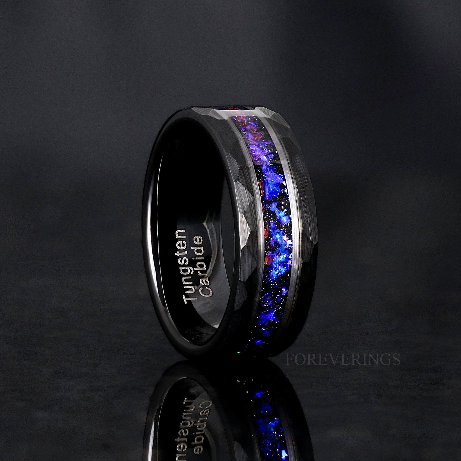 Orion Nebula Ring Set, His and Hers Wedding Band, Sapphire and ...