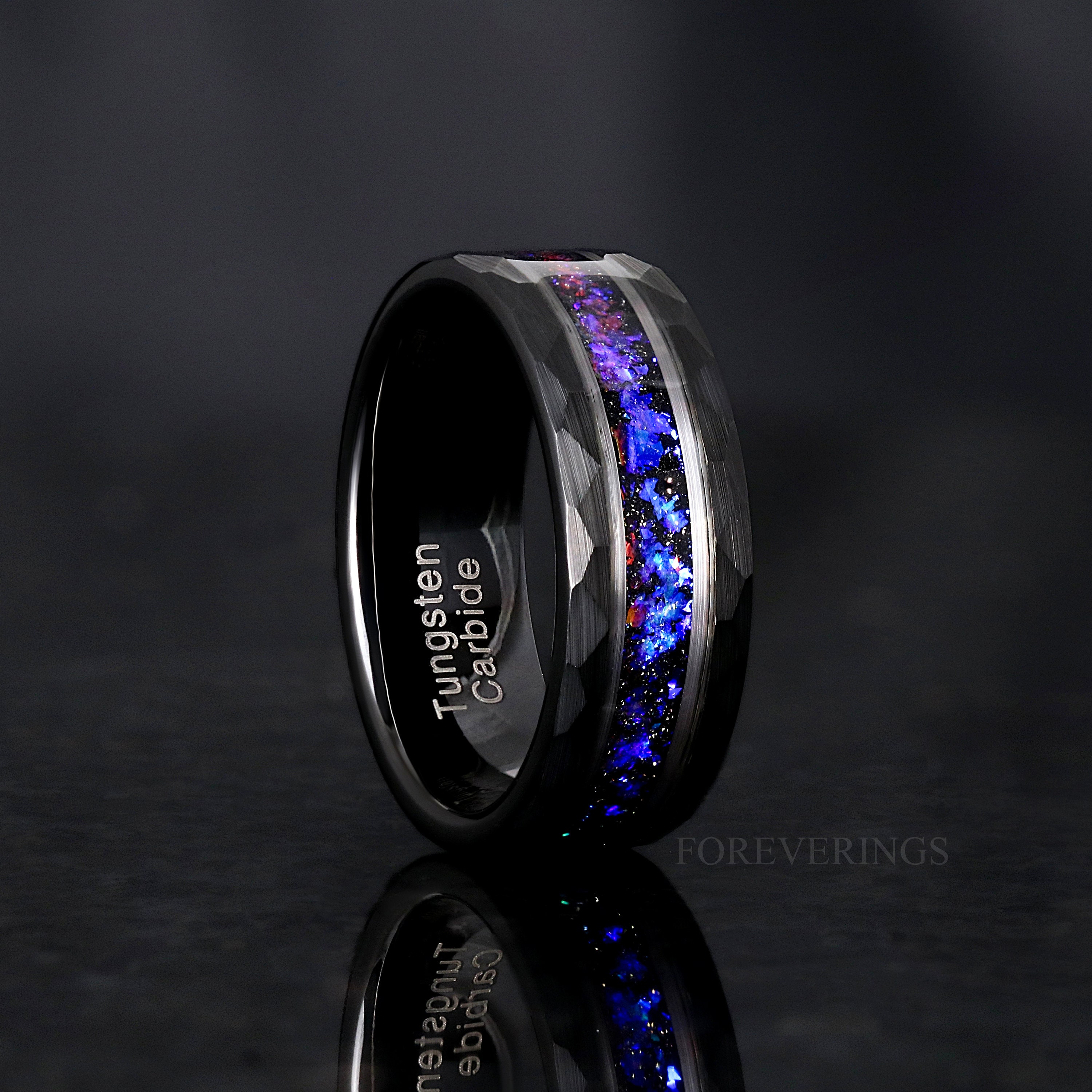 Orion Nebula Ring Set, His and Hers Wedding Band, Sapphire and ...