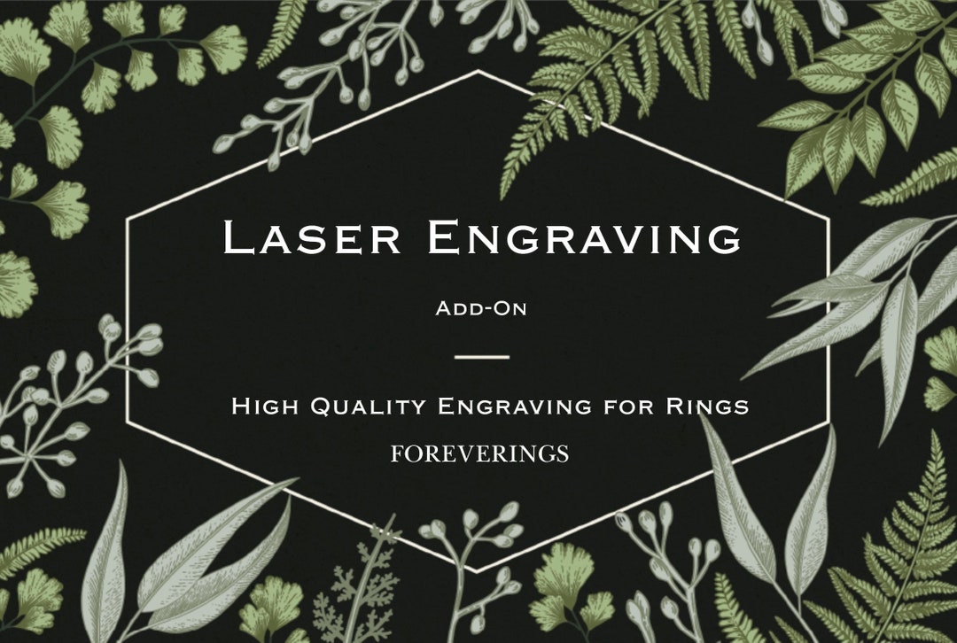 Laser Engraving Add-on for Rings Only, High Quality Laser Engraving ...