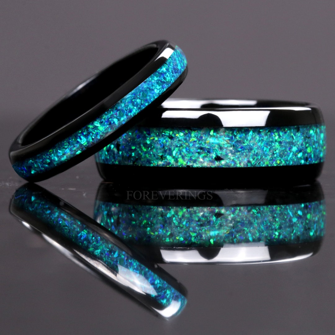 Emerald Coast Ring Set His and Hers Tungsten Wedding Band - Etsy