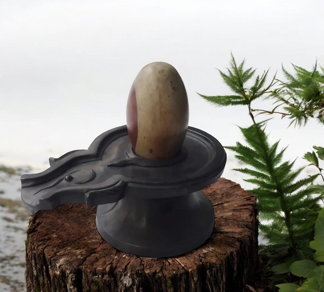 14 Handcrafted Stone Shivling Marble Shiva Lingam With Yoni Base Divine ...