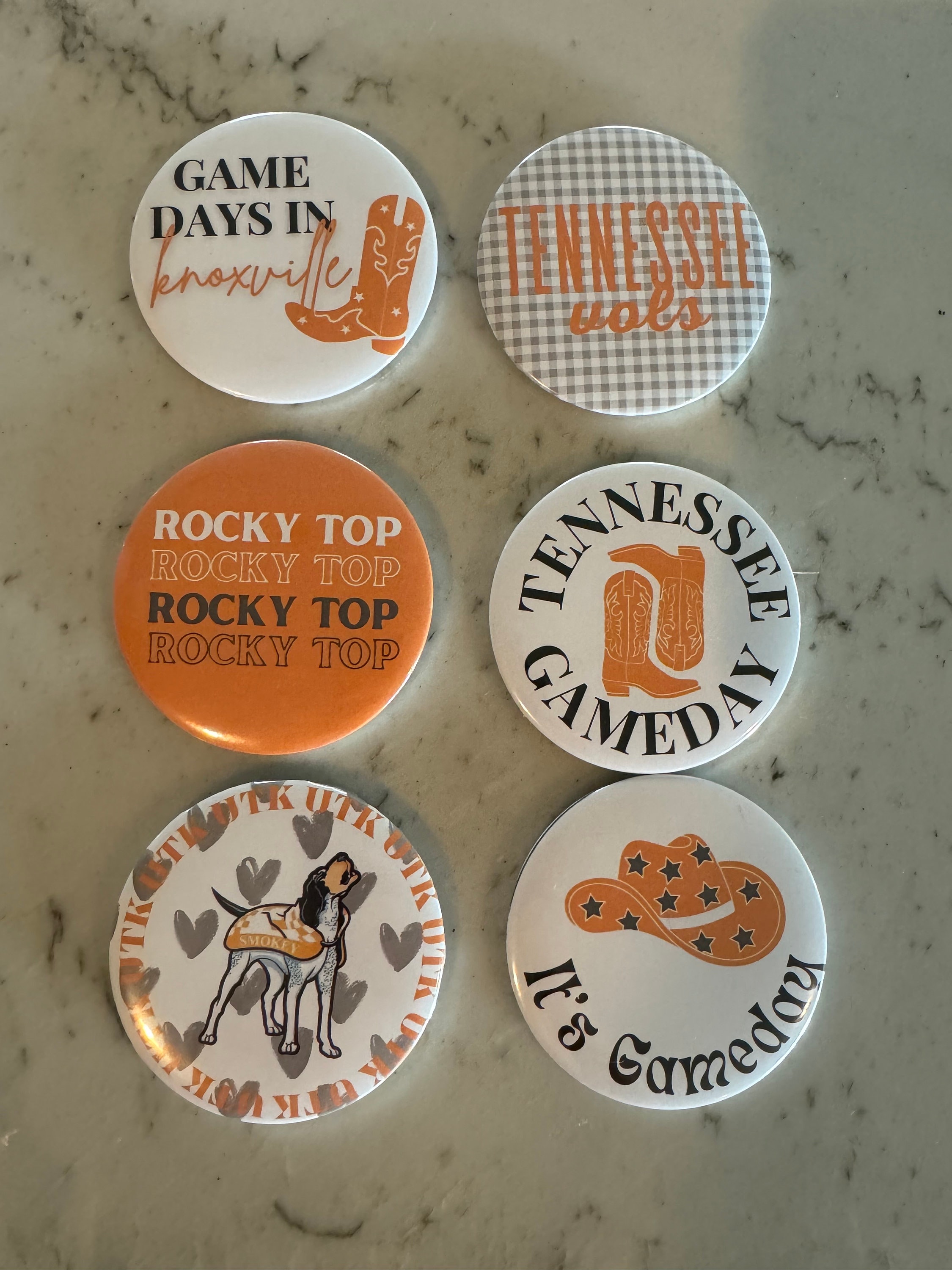 University of Tennessee Knoxville Gameday Buttons/pins - Etsy