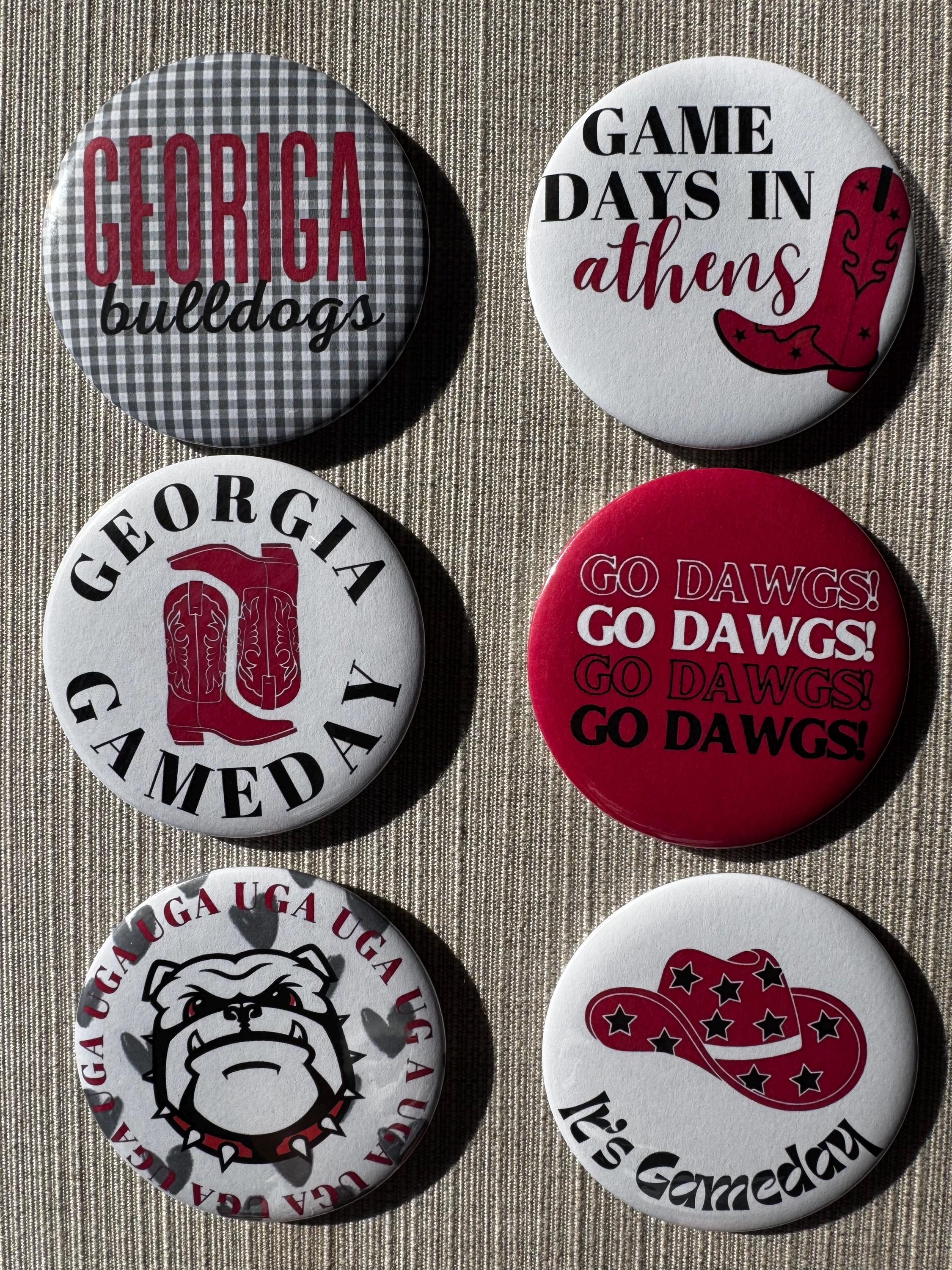 University of Georgia Gameday Buttons/pins - Etsy