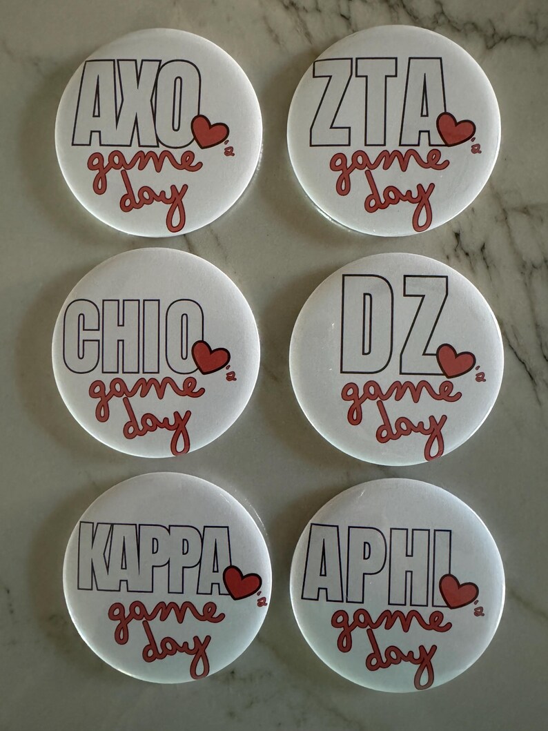 Sorority Gameday Button - Etsy
