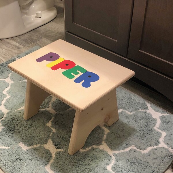 Wooden Puzzle Stool - Etsy
