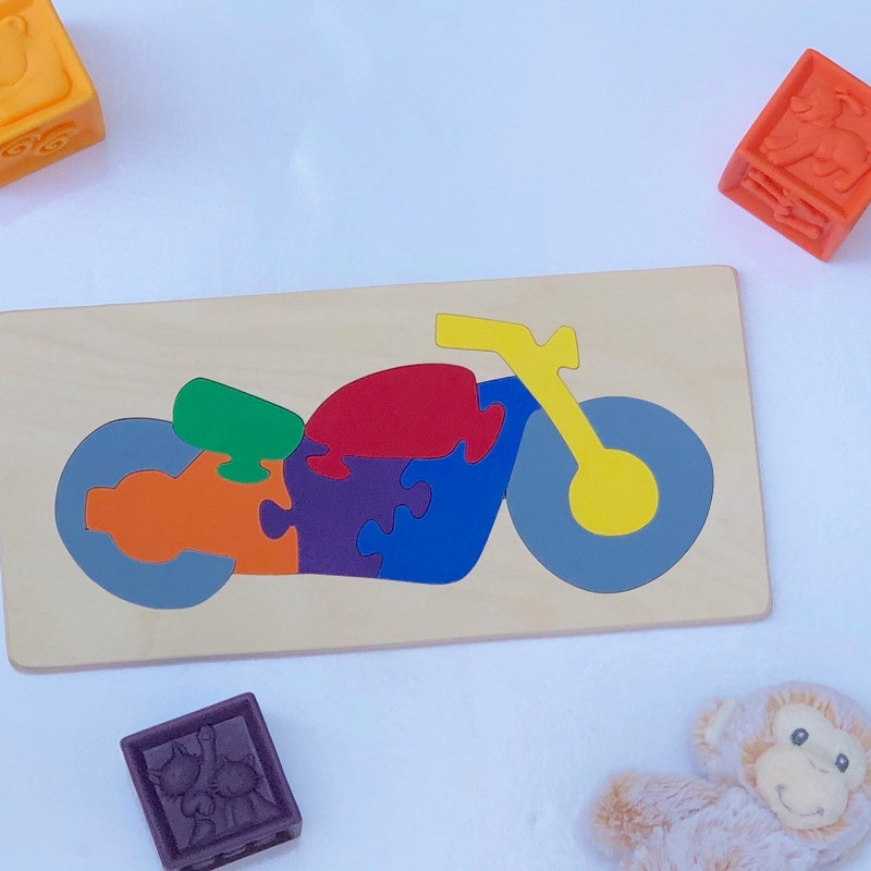 Motorcycle Puzzle - Etsy