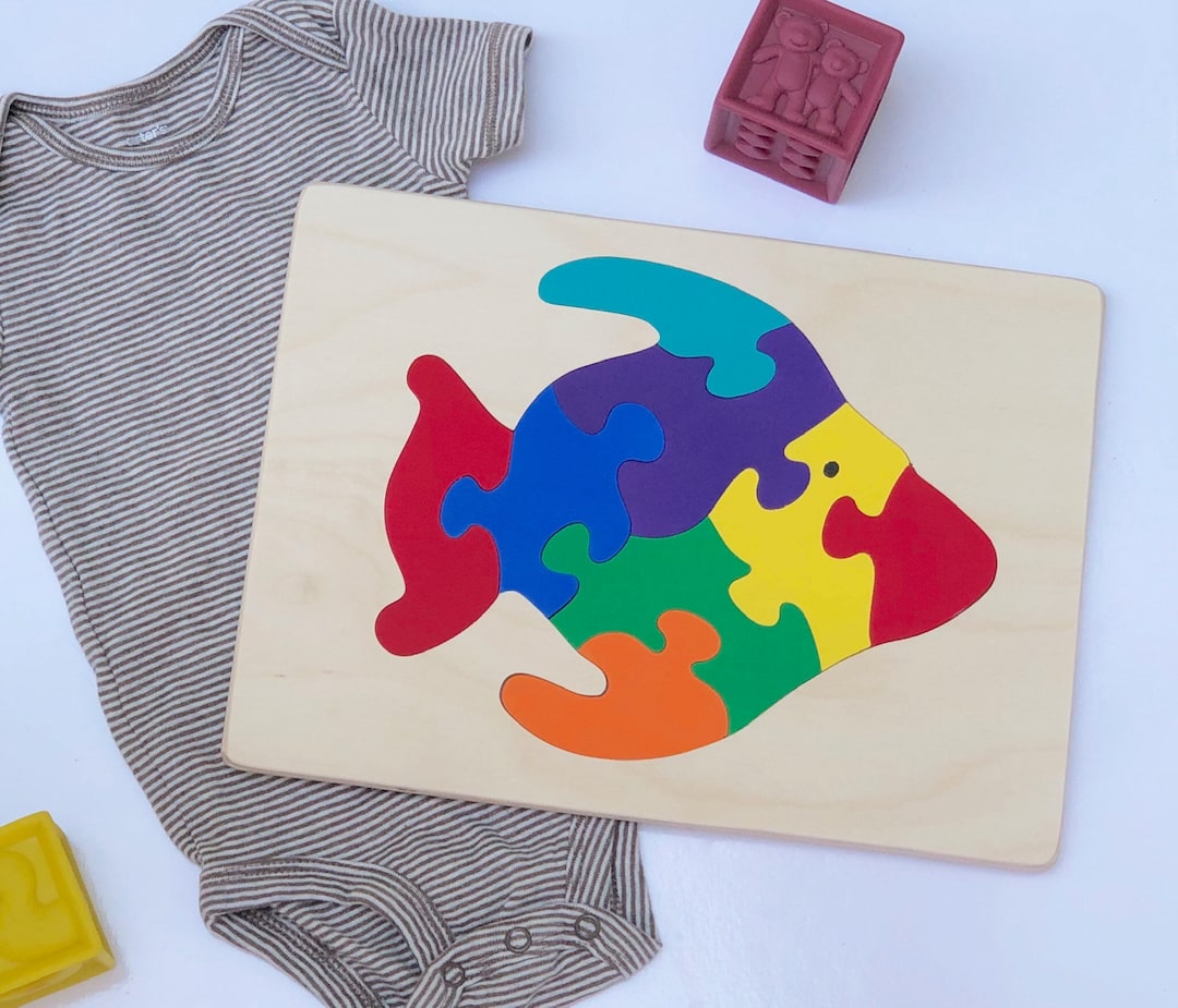 Tropical Fish Puzzle Fish Puzzle Wooden Puzzle Toys for - Etsy