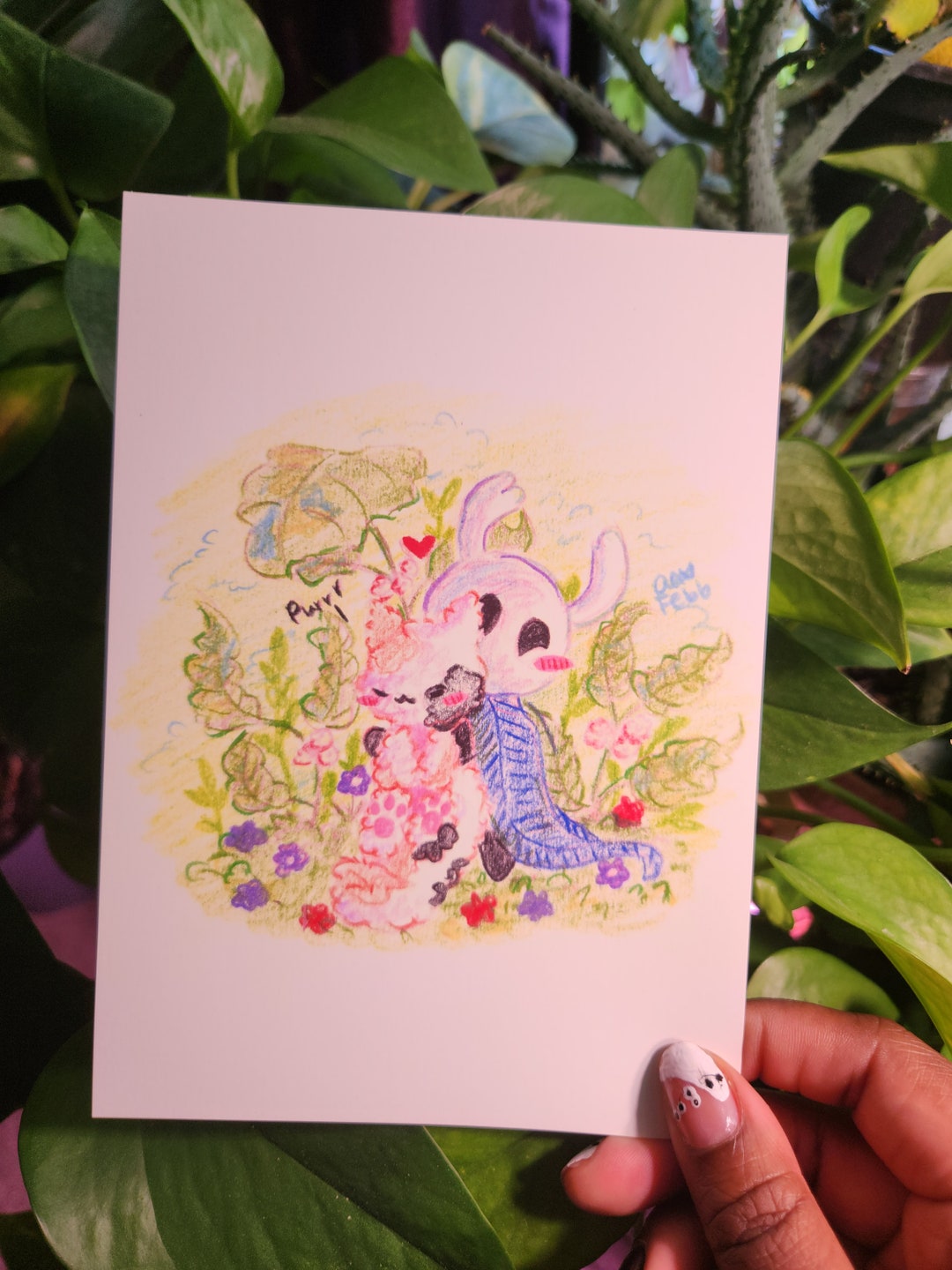 5×7 Ghost Hug Print - Etsy