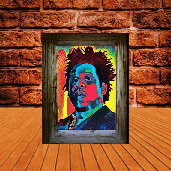 Jay Z Art Print Jay Z Wall Art Music Icon Poster - Etsy