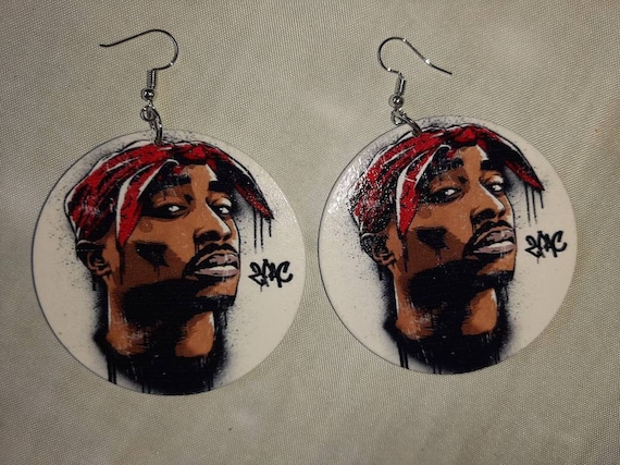 East Side West Side Tupac Earring Young Michael Jackson | Etsy