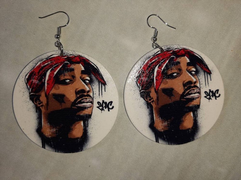 East Side West Side Tupac Earring Young Michael Jackson | Etsy