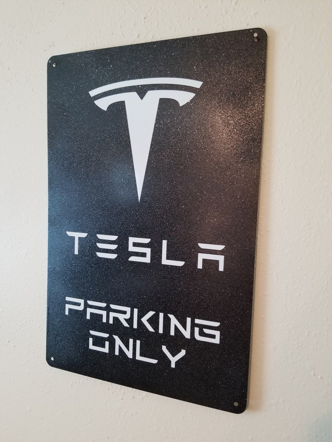 Tesla Parking Only Aluminum Sign - Etsy UK