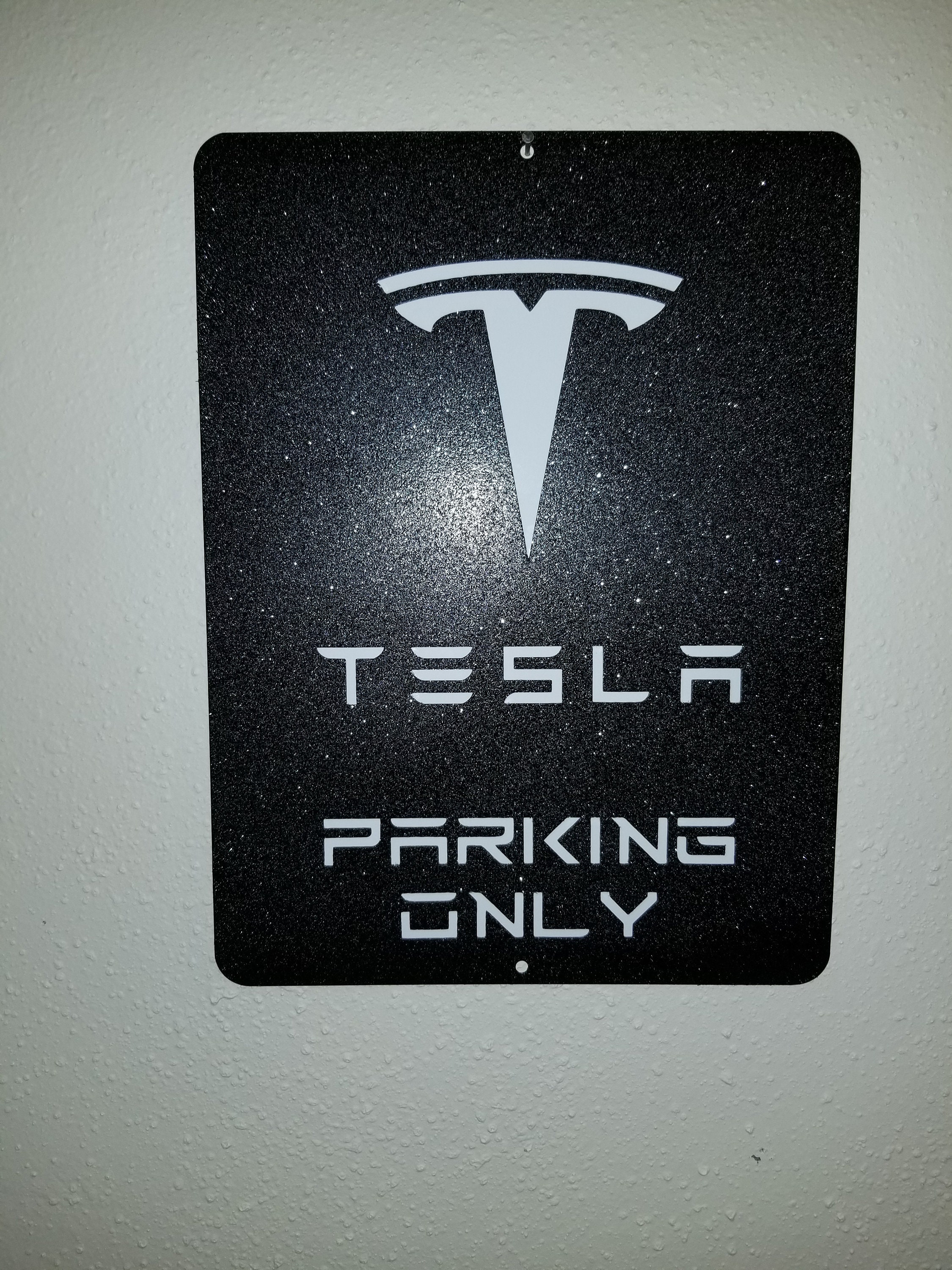 Tesla Parking Only Aluminum Sign - Etsy UK