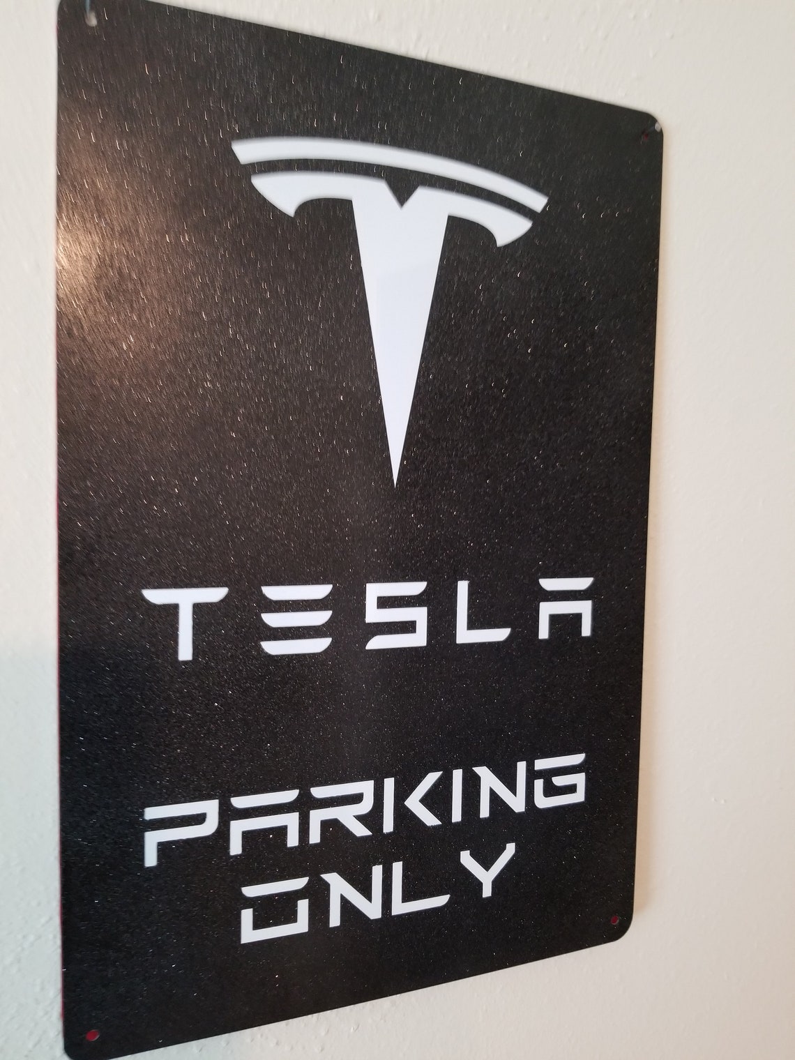Tesla Parking Only Aluminum Sign - Etsy UK