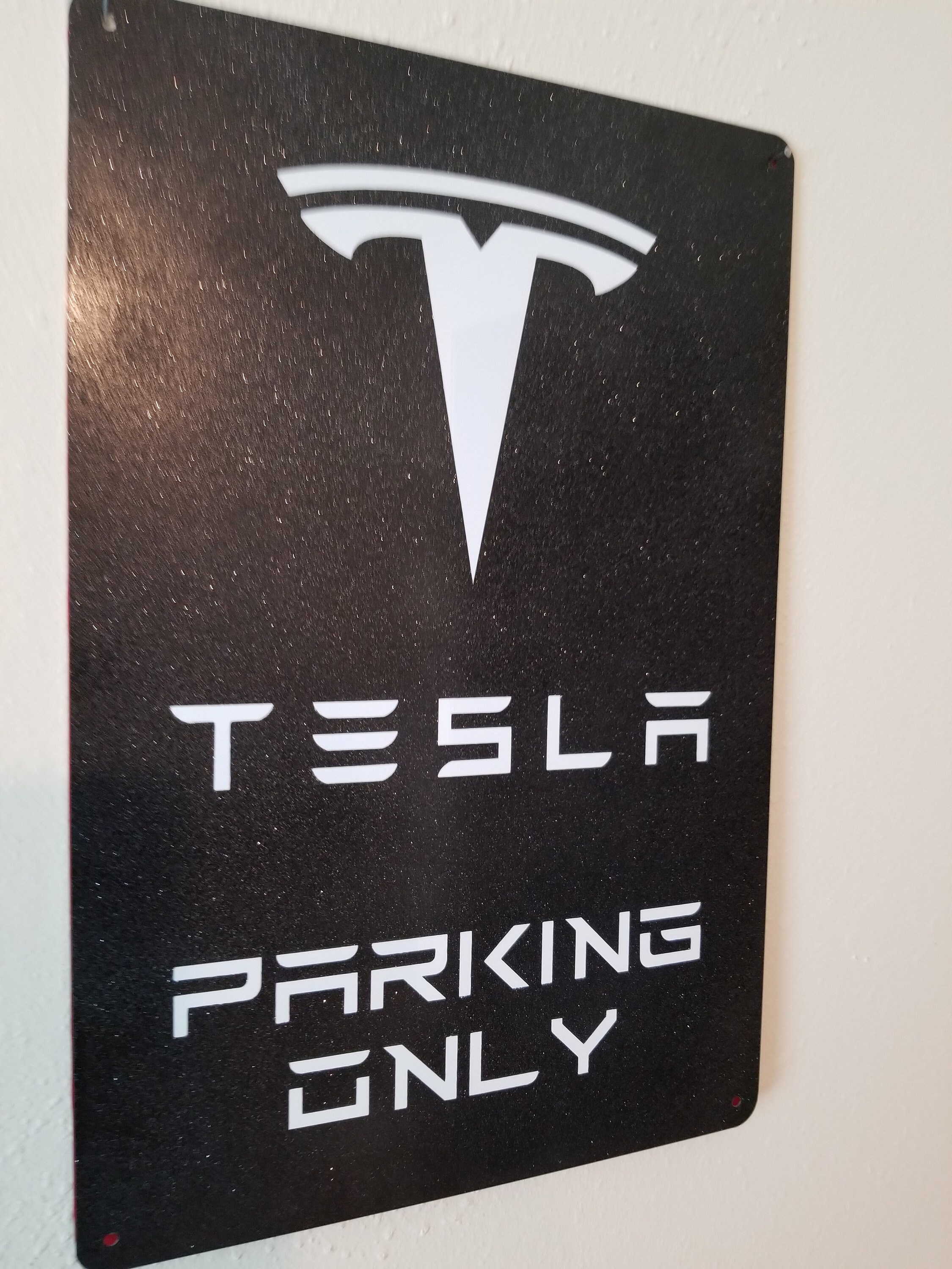 Tesla Parking Only Aluminum Sign - Etsy UK