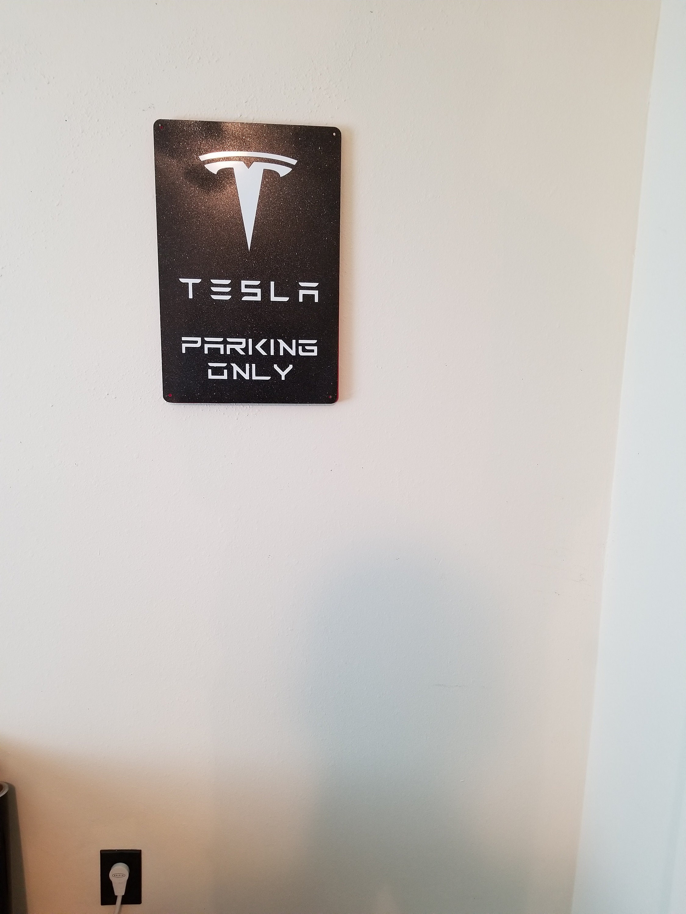 Tesla Parking Only Aluminum Sign - Etsy UK