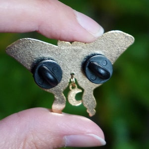 SECONDS SALE: Lunar Moth Enamel Pin - Etsy