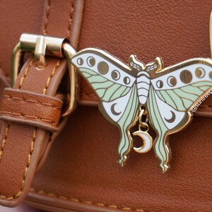 SECONDS SALE: Lunar Moth Enamel Pin - Etsy