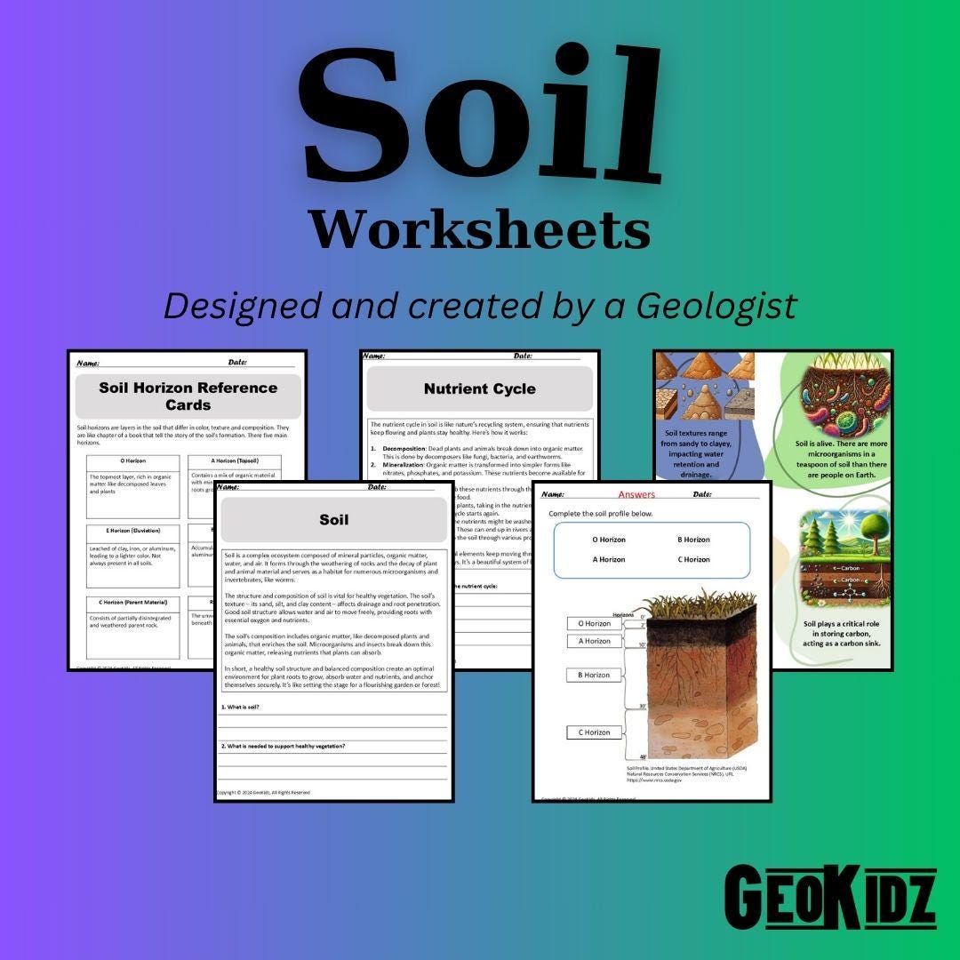 Exploring Soil: Digging Deeper Into the Wonders of the Earth Worksheet ...
