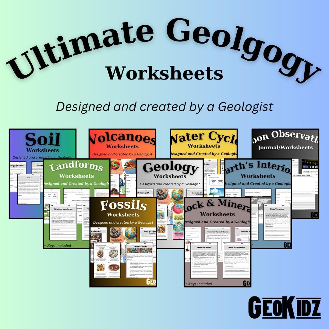 The Ultimate Geology Worksheet Collection - Etsy