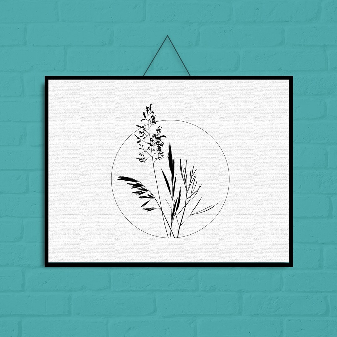 Printable Native Grass Digital Download Wall Decor - Etsy