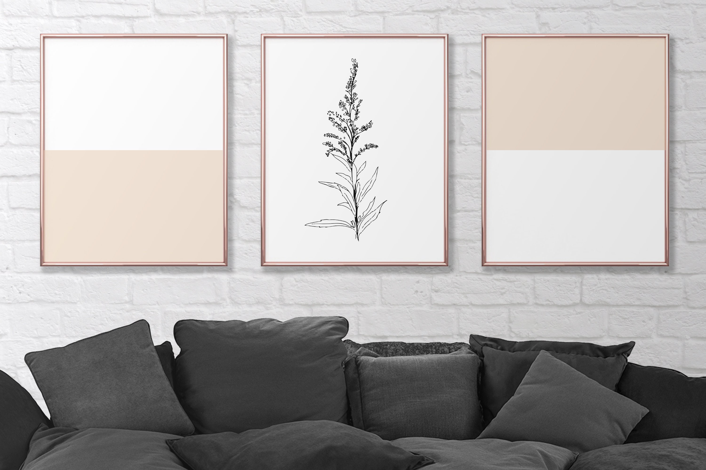 Goldenrod Flower Botanical Drawing Print - Etsy