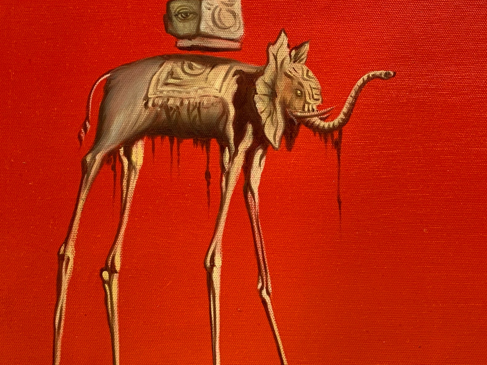 The Elephants by Salvador Dalí – Hand-painted Surrealist Oil on Canvas ...