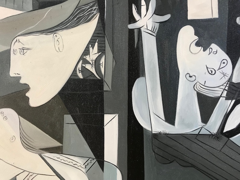 Guernica Wall Art – Hand-painted Oil Reproduction on Canvas, Pablo ...