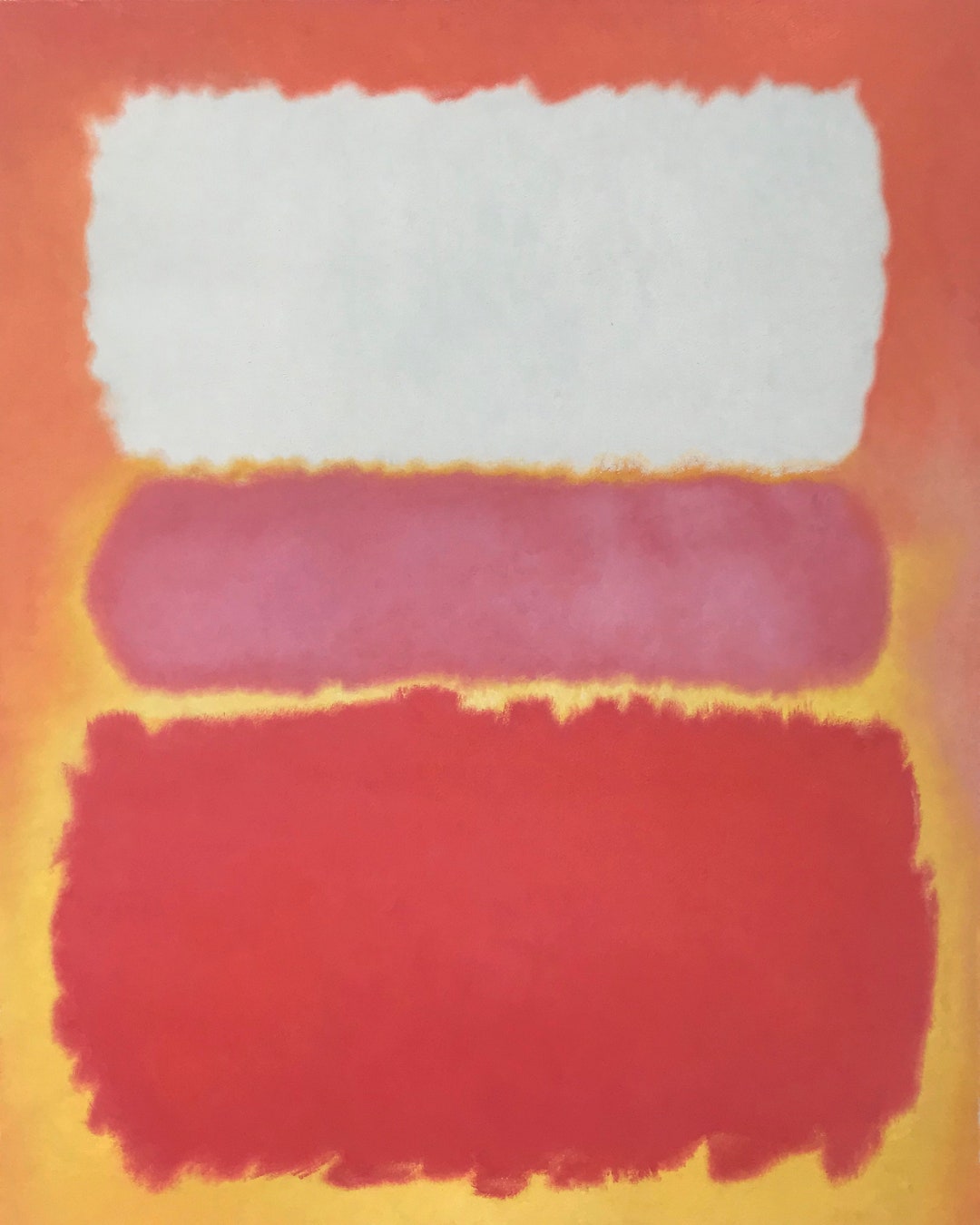 Mark Rothko 'white Cloud Over Purple, 1957' Repro, Hand Painted Large ...