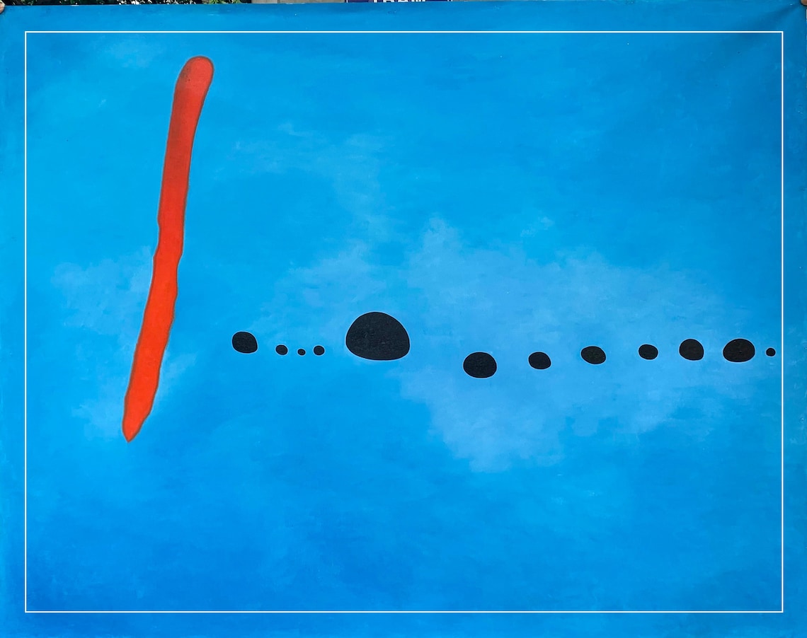 Joan Miró “blue II” – Hand-painted Abstract Oil Painting on Canvas ...