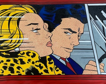 Roy Lichtenstein in the Car - Etsy