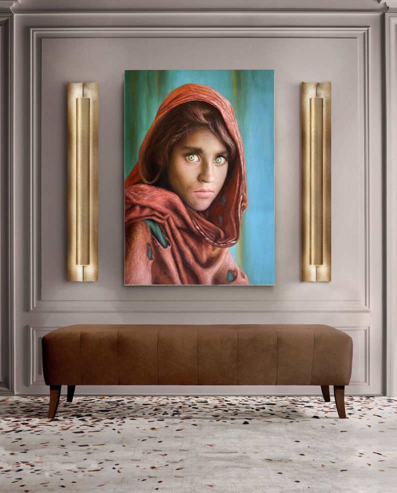 National Geographic's Green-eyed 'afghan Girl' Steve Mccurry, Oil ...