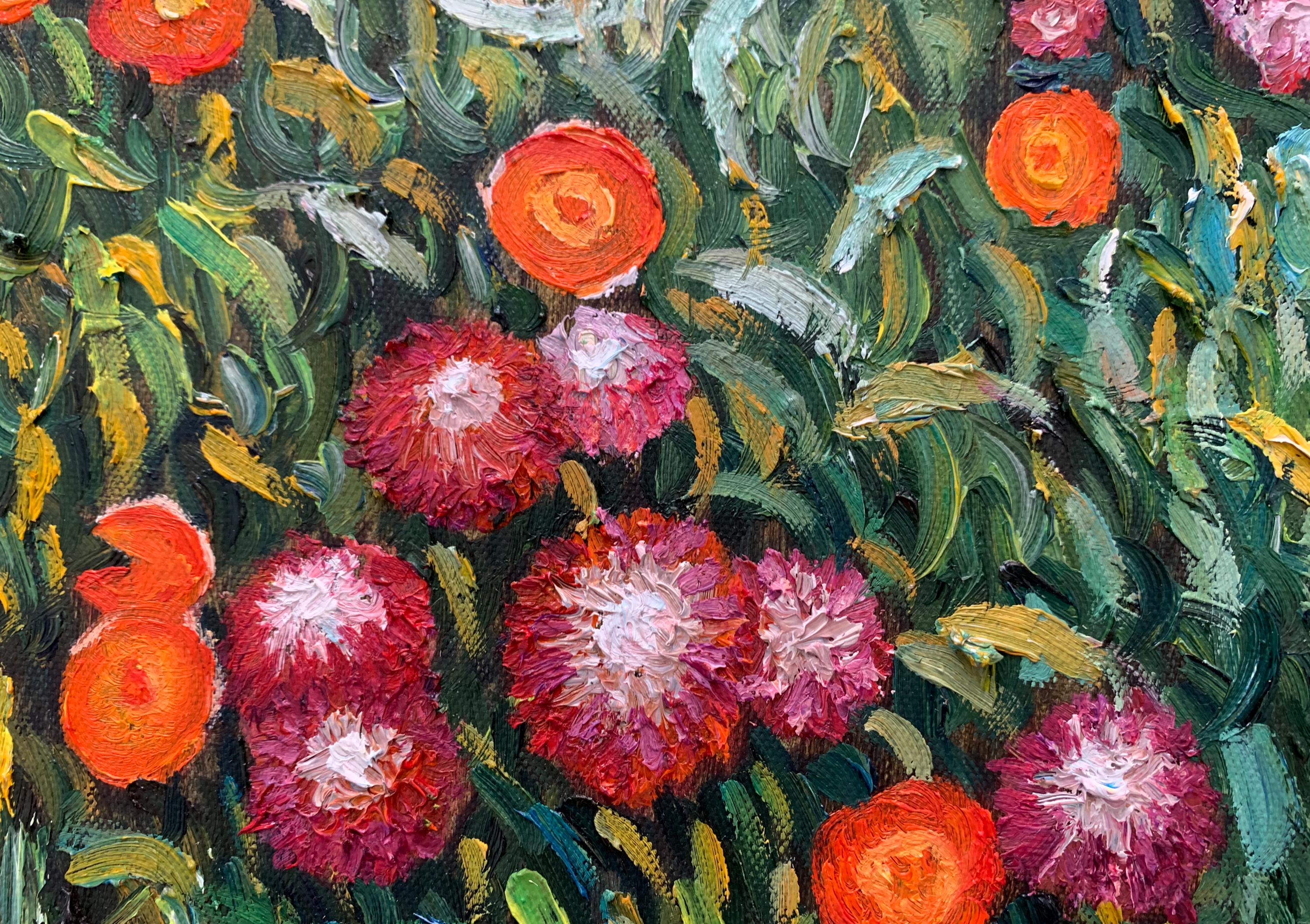 グスタフ・クリムトの花園の複製画 - 100%手描きのキャンバス グスタフ・クリムトの花園の複製画 - 100%手描きのキャンバス