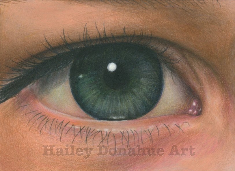 Super Realistic Eye Drawing Clipart