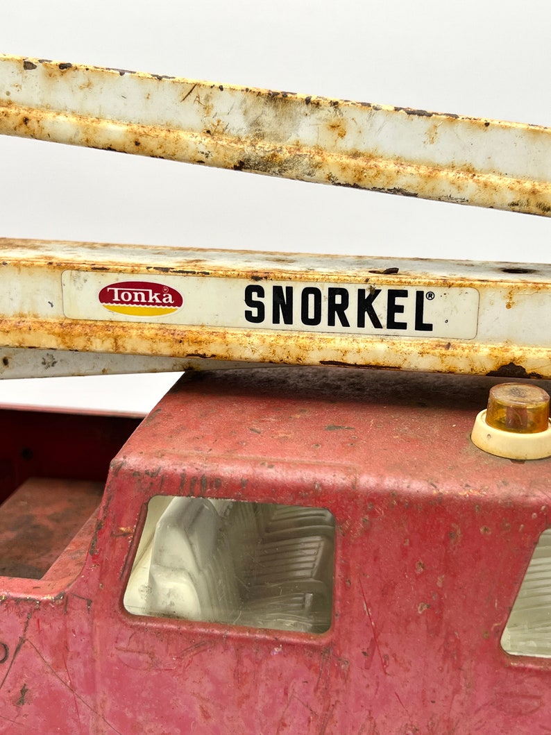 Vintage Rusty Red Tonka Snorkel Truck - Etsy