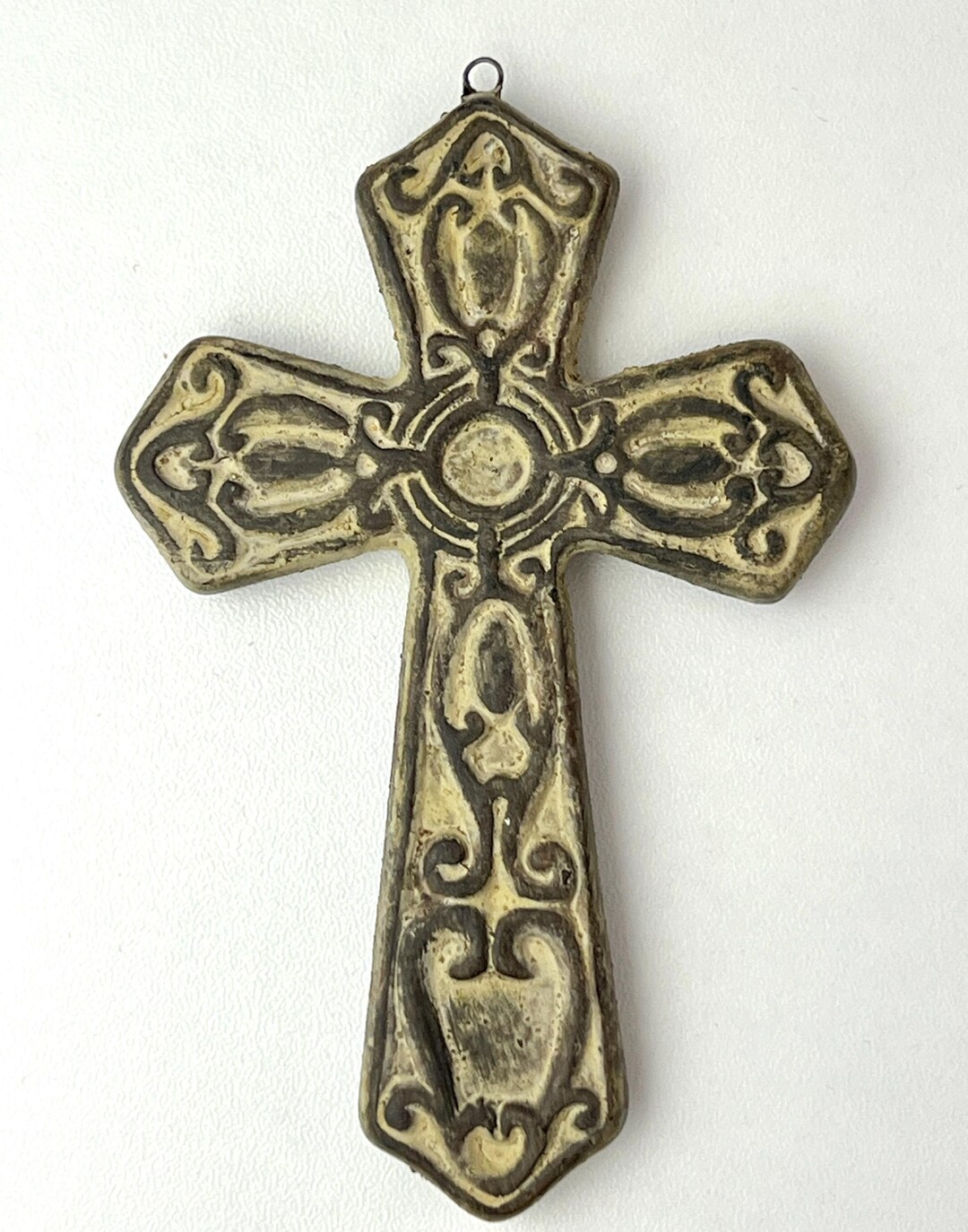 Small Ceramic Cross With Hanging Loop - Etsy